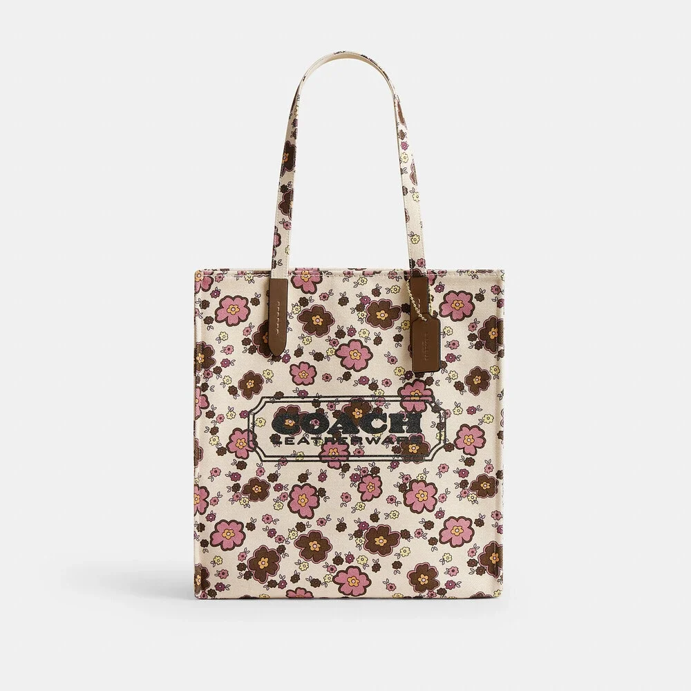 Coach | Bags | Coach Outlet Canvas Tote Bag With Floral Print | Poshmark